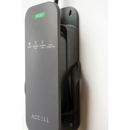 AxFAST 16 Amp Dual Voltage Level 1 or Level 2 Portable Electric Vehicle Charger EVSE24.6 ft Cable